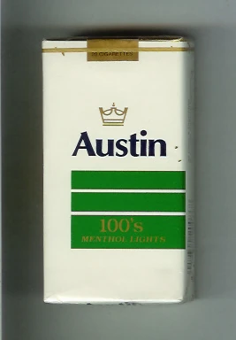 Austin Menthol Lights (version 2) L-20-S - USA | Cigarettehistory Wikia ...