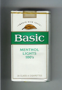 Basic Menthol Lights (version 6a) L-20-S - USA | Cigarettehistory Wikia ...