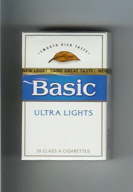 Basic Ultra Lights (version 6a) KS-20-H - USA | Cigarettehistory Wikia ...