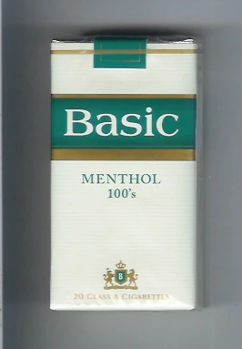 Basic Menthol (version 5) L-20-S - USA | Cigarettehistory Wikia | Fandom