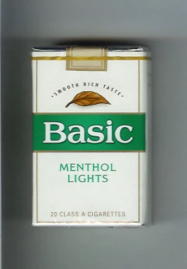 Basic Menthol Lights (version 6a) KS-20-S - USA | Cigarettehistory ...