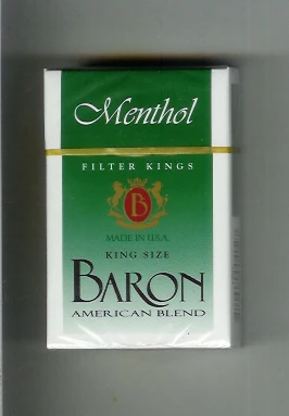 Baron Menthol KS-20-H - USA | Cigarettehistory Wikia | Fandom