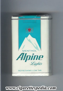 Alpine Lights (American version) KS-20-S - USA | Cigarettehistory Wikia ...