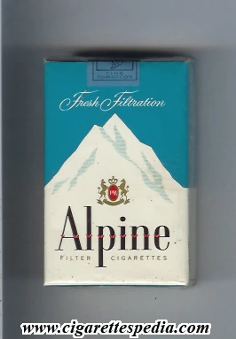Alpine (American version 1a) KS-20-S - USA | Cigarettehistory Wikia ...