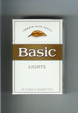 Basic Lights (version 6a) KS-20-H - USA | Cigarettehistory Wikia | Fandom