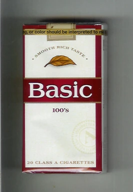 Basic Red (Full Flavor) (version 6c) L-20-S - USA | Cigarettehistory ...