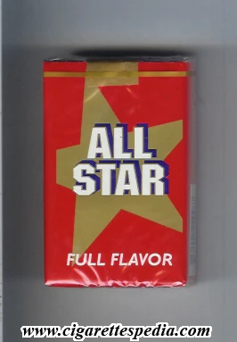 All Star Full Flavor KS-20-S - USA | Cigarettehistory Wikia | Fandom