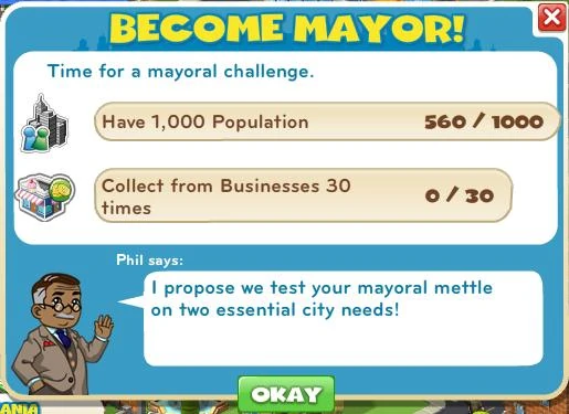 Become Mayor! | CityVille Wiki | Fandom