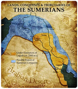 Sumer Civilization Map