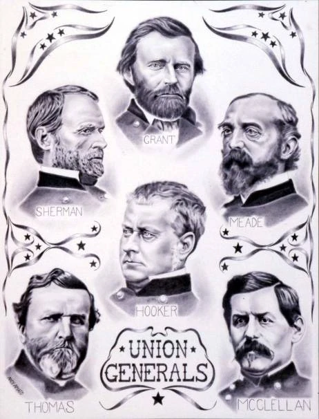 Union Generals | Civil War: A nations' journey Wiki | Fandom