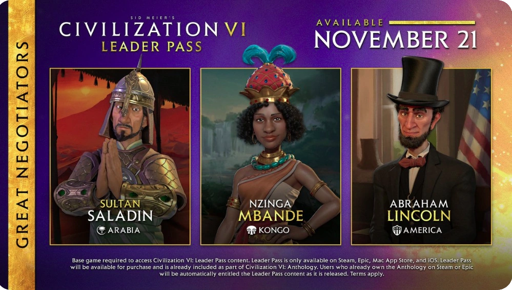 Great Negotiators Pack (Civ6) | Civilization Wiki | Fandom