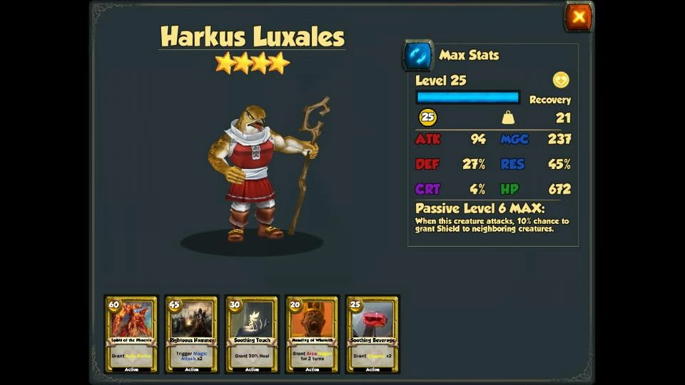 Harkus the Eaglemage | Card King: Dragon Wars Wikia | Fandom