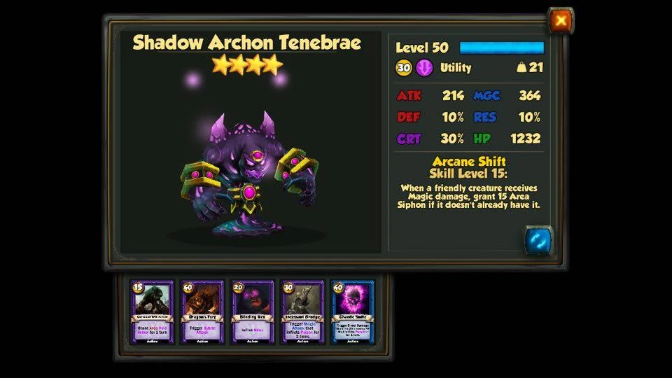 Shadow Archon Tenebrae | Card King: Dragon Wars Wikia | Fandom