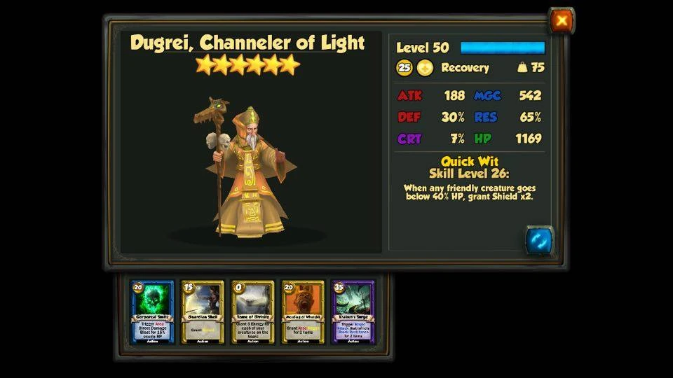 Dugrei, Channeler of Light | Card King: Dragon Wars Wikia | Fandom