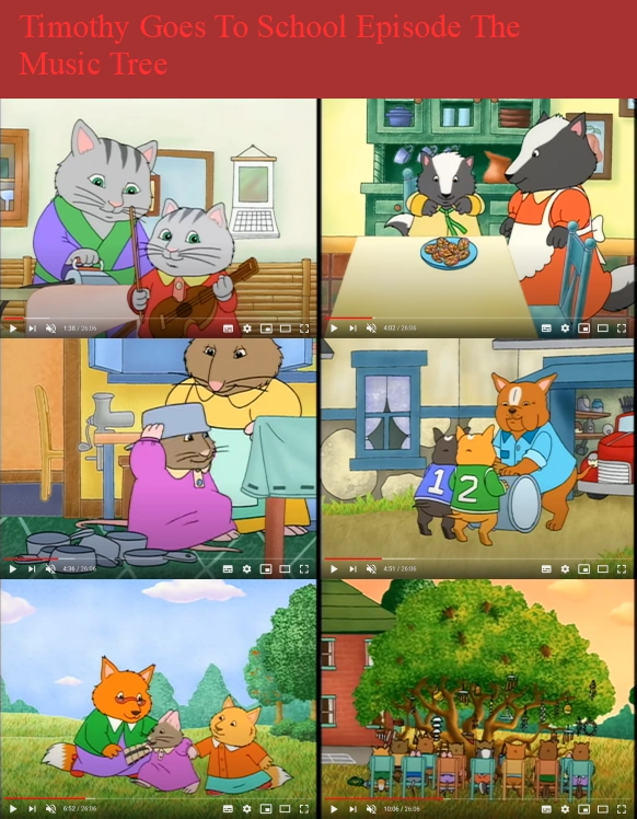 The Music Tree (Timothy Goes To School episode) | Claire Eales Wiki ...
