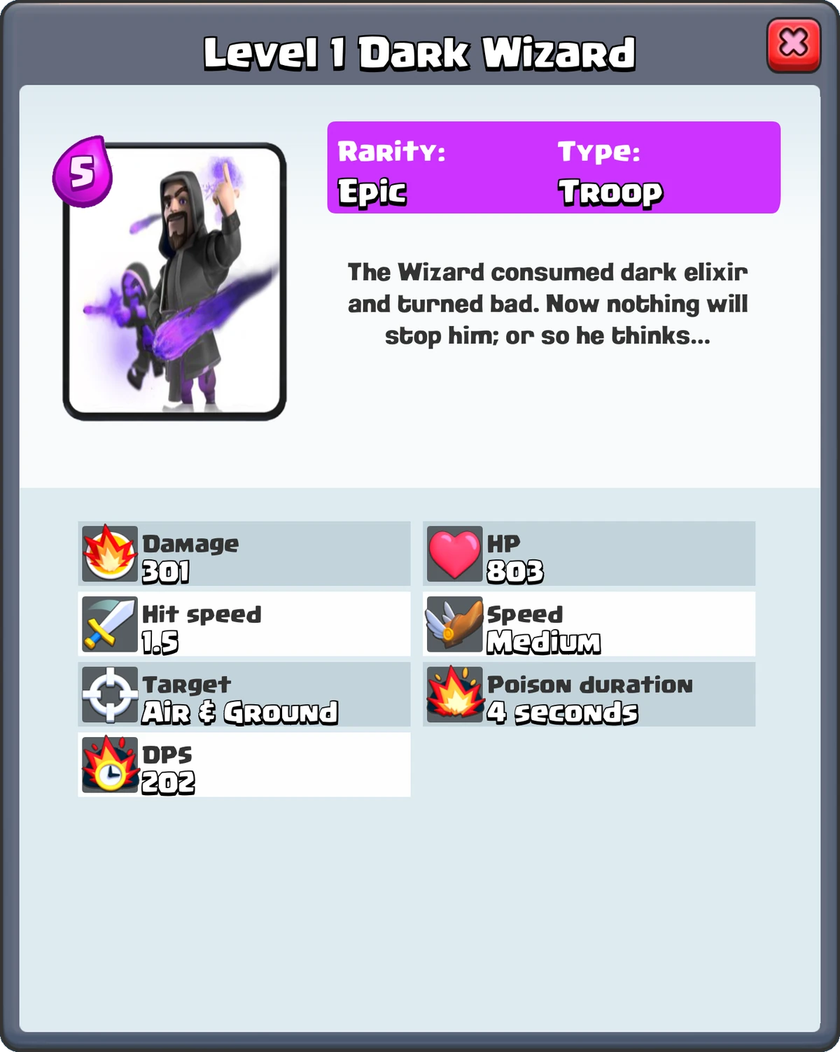 The Dark Wizard | Clash royale card creation Wiki | Fandom