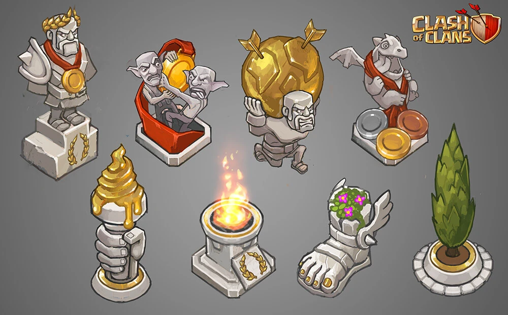 Декорации/Родная деревня | Clash of Clans Wiki | Fandom