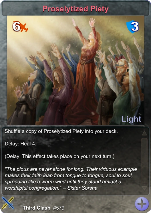 Proselytized Piety | Clash of the Dragons Wiki | Fandom