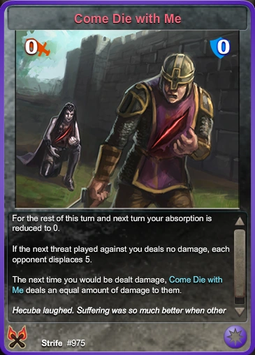 Come Die with Me | Clash of the Dragons Wiki | Fandom