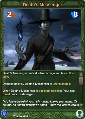 Death's Messenger | Clash of the Dragons Wiki | Fandom
