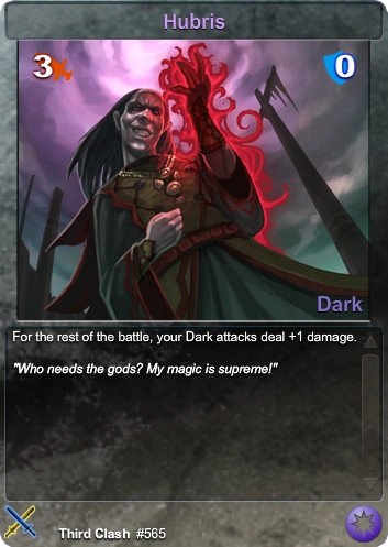 Hubris | Clash of the Dragons Wiki | Fandom