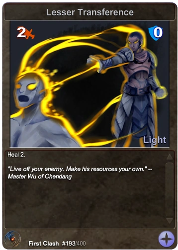 Lesser Transference | Clash of the Dragons Wiki | Fandom