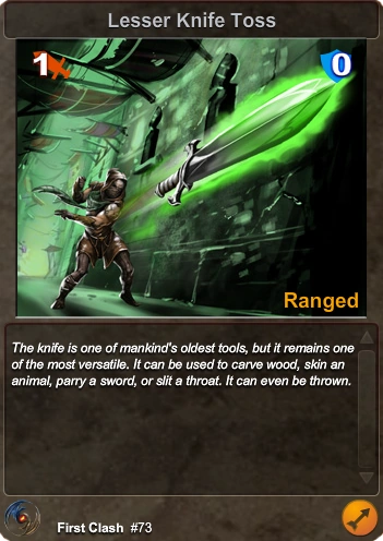 Lesser Knife Toss | Clash of the Dragons Wiki | Fandom