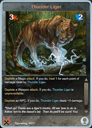 Thunder Liger | Clash of the Dragons Wiki | Fandom