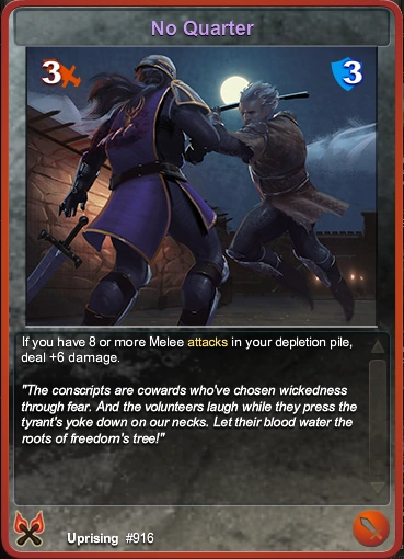 No Quarter | Clash of the Dragons Wiki | Fandom