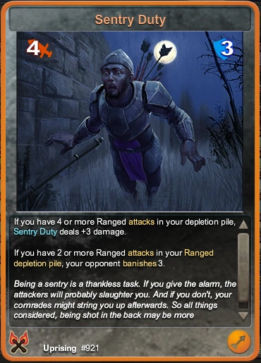 Sentry Duty | Clash of the Dragons Wiki | Fandom