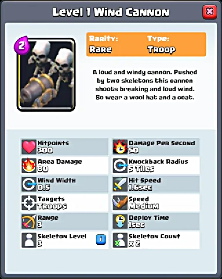 User blog:Xproxwarrior33x/Wind Cannon | Clash Royale Wiki | Fandom