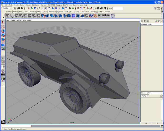 Modding Tutorial 6 Building the Car | Classic Battlefield Modding Wikia ...