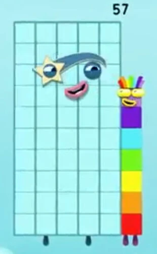 Fifty-Seven | Classic Numberblocks Wiki | Fandom