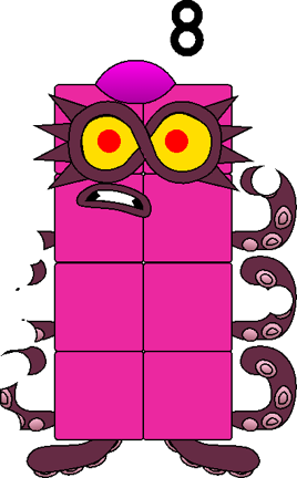 Zombie/Undead Octoblock | Classic Numberblocks Wiki | Fandom