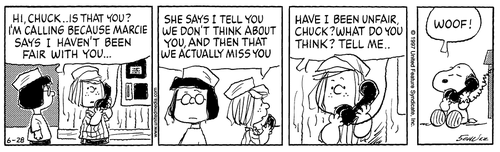 June 28 | Classic Peanuts Comic Strips Wiki | Fandom