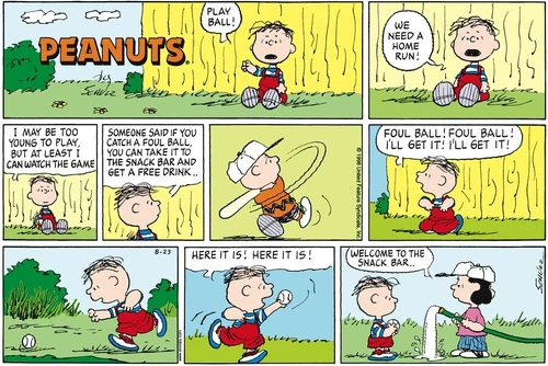 August 23 | Classic Peanuts Comic Strips Wiki | Fandom