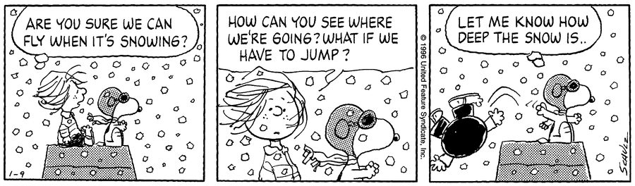 January 9 | Classic Peanuts Comic Strips Wiki | Fandom
