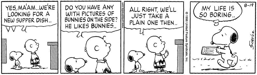 August 19 | Classic Peanuts Comic Strips Wiki | Fandom