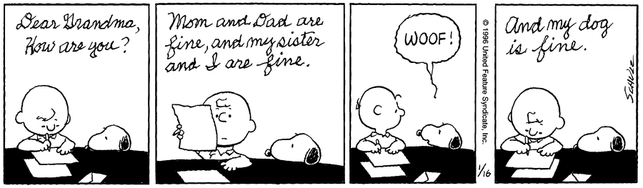January 16 | Classic Peanuts Comic Strips Wiki | Fandom