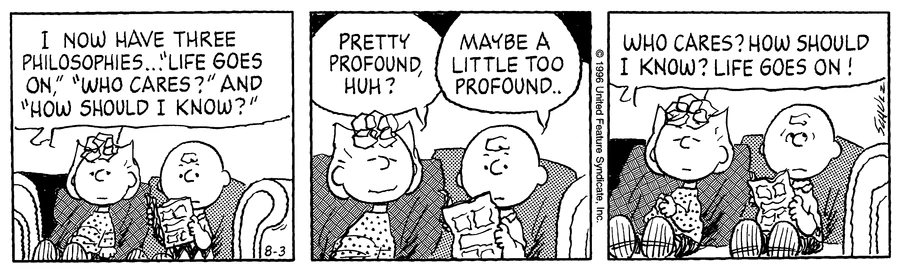 August 3 | Classic Peanuts Comic Strips Wiki | Fandom