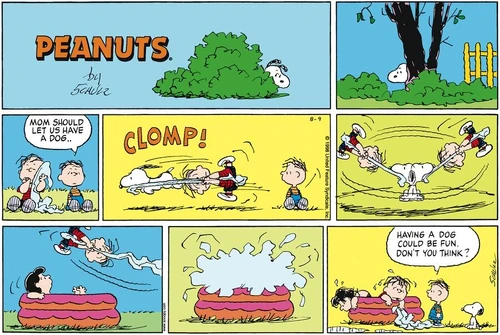 August 9 | Classic Peanuts Comic Strips Wiki | Fandom