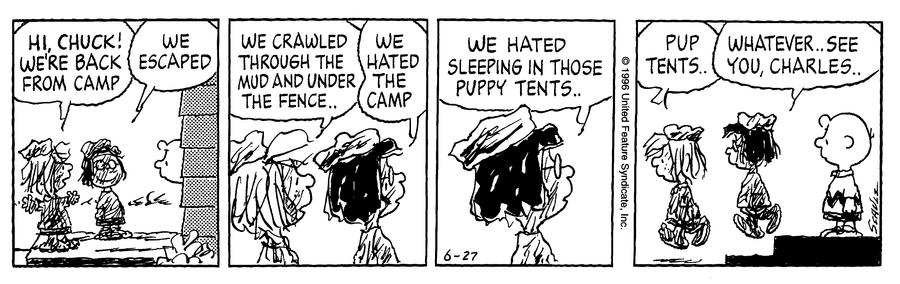 June 27 | Classic Peanuts Comic Strips Wiki | Fandom