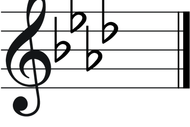 G Major Scale Treble Clef