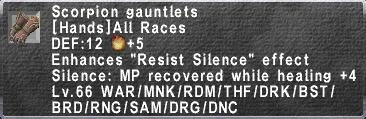 Scorpion Gauntlets | Classic FFXI community | Fandom