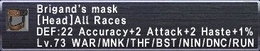 Brigand's Mask | Classic FFXI community | Fandom
