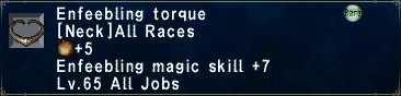 Enfeebling Torque | Classic FFXI community | Fandom