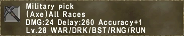 Military Pick | Classic FFXI community | Fandom