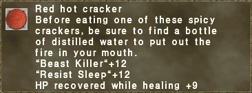 Red Hot Cracker | Classic FFXI community | Fandom