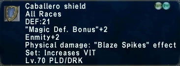 Caballero Shield | Classic FFXI community | Fandom