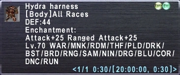 Hydra Harness | Classic FFXI community | Fandom